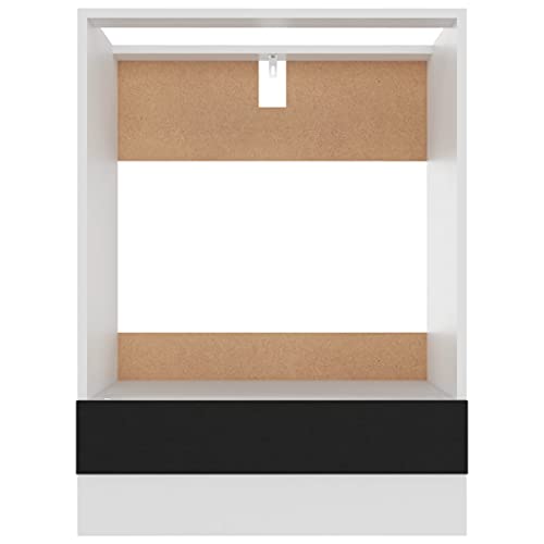 MataldeOven Cabinet Black 23.6"x18.1"x32.1" Engineered Wood-19189