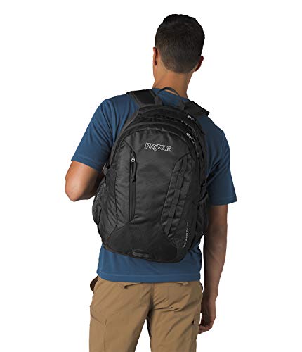 JanSport Agave Hiking Backpack - 32 Liter Daypack with Universal 3L Hydration System or 15 Inch Laptop Sleeve, Black