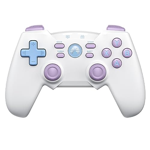 BEITONG BAT4 Wireless PC Game Controller,Dual Vibration Retro Gamepad Joystick for Windows 7 8 10 11/Steam/Simulators/Android TV Gaming (Bat 4 (Ice Cream))