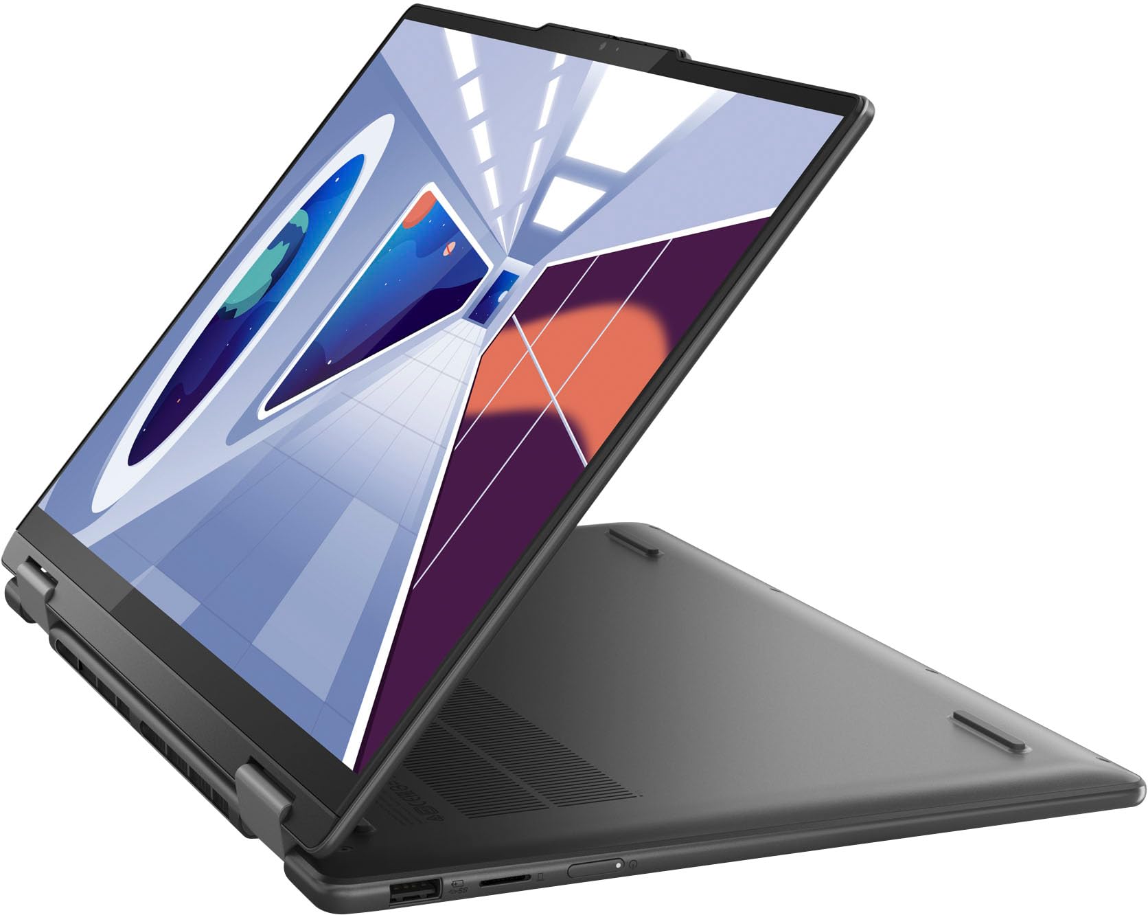 Lenovo 2023 Yoga 7i 2-in-1 Laptop, 14" 2.2K IPS Touchscreen, Intel Core i7-1355U(10 core), 16GB RAM, 2TB SSD, Intel Iris Xe Graphics, Backlit Keyboard, Wi-Fi 6E, Windows 11 Home, Storm Grey