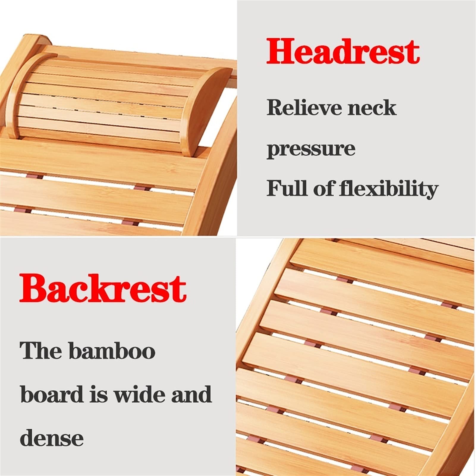Wooden Folding Rocking Chair Zero Gravity Chair Garden Deck Chairs Reclining Sun Lounger Chairs,Patio Rocking Chairs Bamboo Loungers for Heavy Duty Adults Elderly