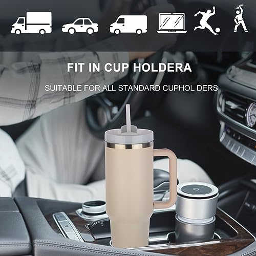 YTTL 40 oz Tumbler with Handle and Straw,1200ml Insulated Cup Reusable Stainless steel,Thermal insulation,leak proof Tumbler,Dishwasher Safe (Viridis)