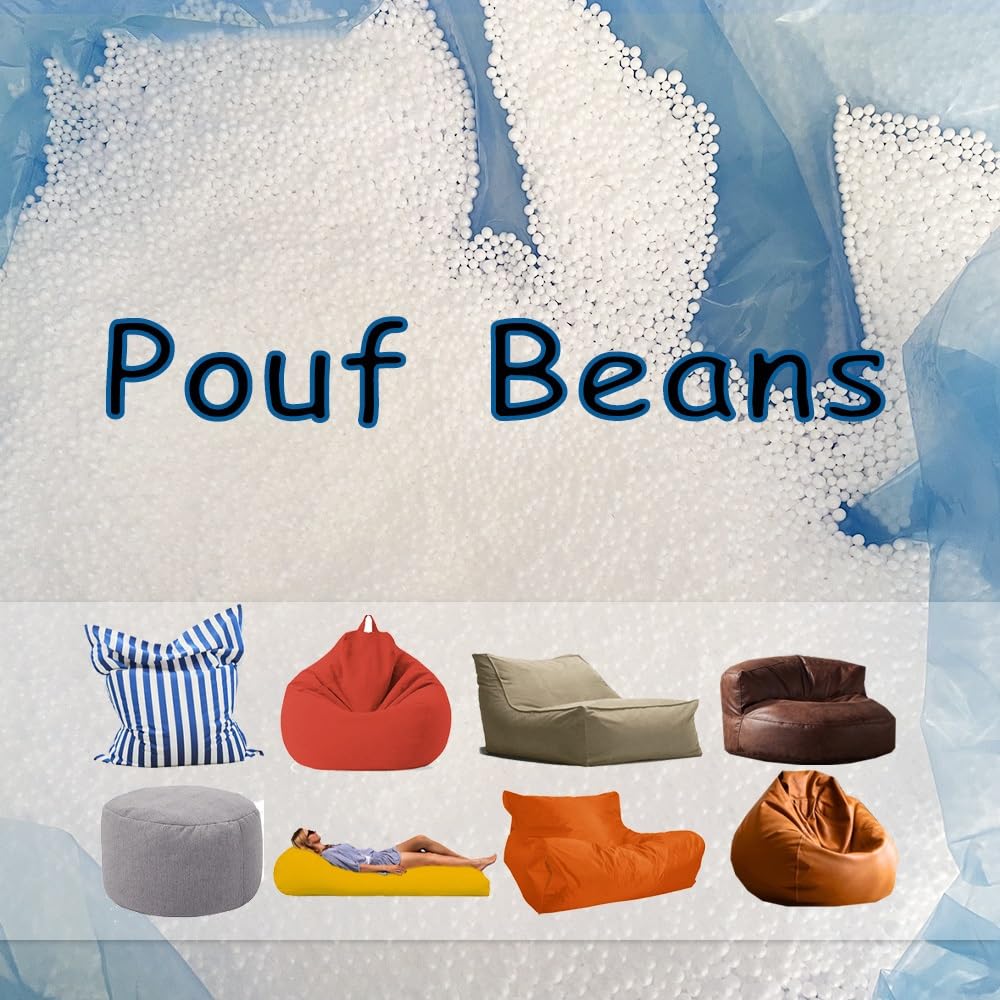 Beanbag Refill - Beanbag Chair Filling - 22L 3-5mm EPS Ball Pouf Refill Filler Foam Polystyrene Bean Bag Sofa Chair Pillow Doll Filling Artificial Snow