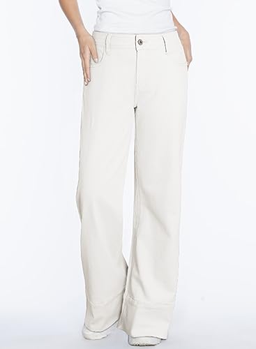 Astylish White Jeans for Women High Waisted Boyfriend Mom Stretchy Denim Pants Size 6
