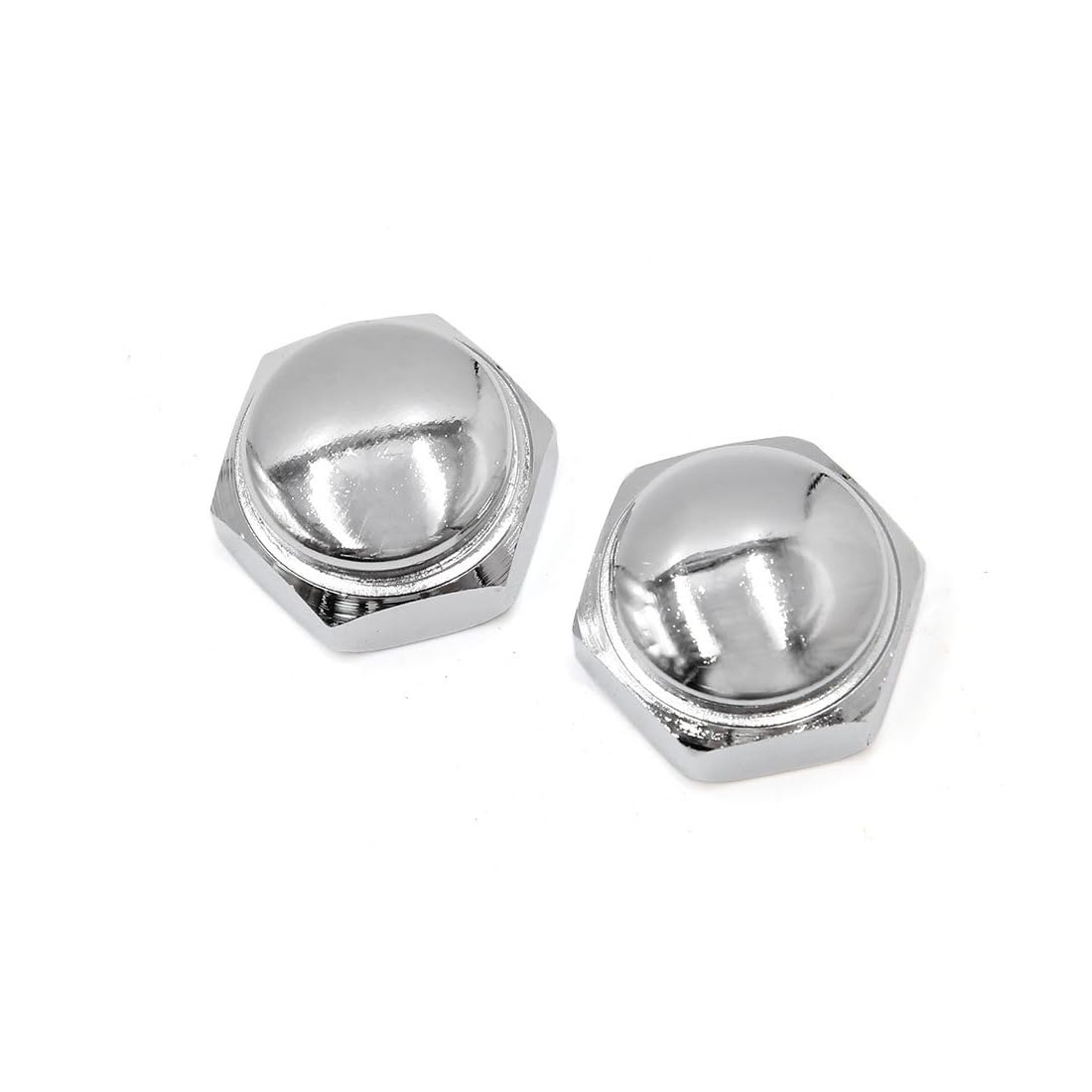 Unifizz 2 Pcs M22x1.0 Thread Metal Motorcycle Steering Wheel Shaft Cap Acorn Hex Nuts 1996-2023