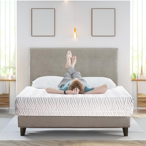 Full Size 12 Inch Cooling Gel Memory Foam Mattress in Box for Back Pain Relief, Supportive Pressure Relief, CertiPUR-US Certified, Made in USA, Medium Firm Feel with Fiberglass Free (12''Full)