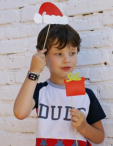 Khxriypha 2 pack Nylon Gizmo Watch Band Replacement for Kids,Compatible with Verizon Gizmo Watch 3 2 1 Gabb/T-Mobile SyncUP Kid Watch,20mm Braided hook & Loop Camo Wirstband for Boys Girls child