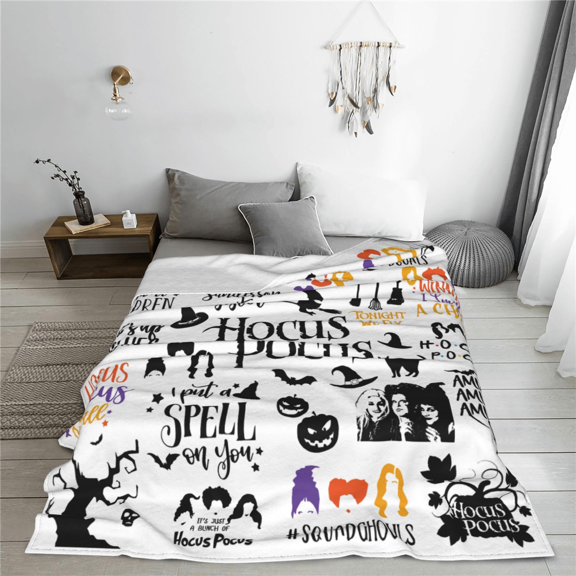 podi Halloween Throw Flannel Fleece Blankets Sofa Comfort Warm Flannel Throw Blankets for Bed Living Room 50"x40"