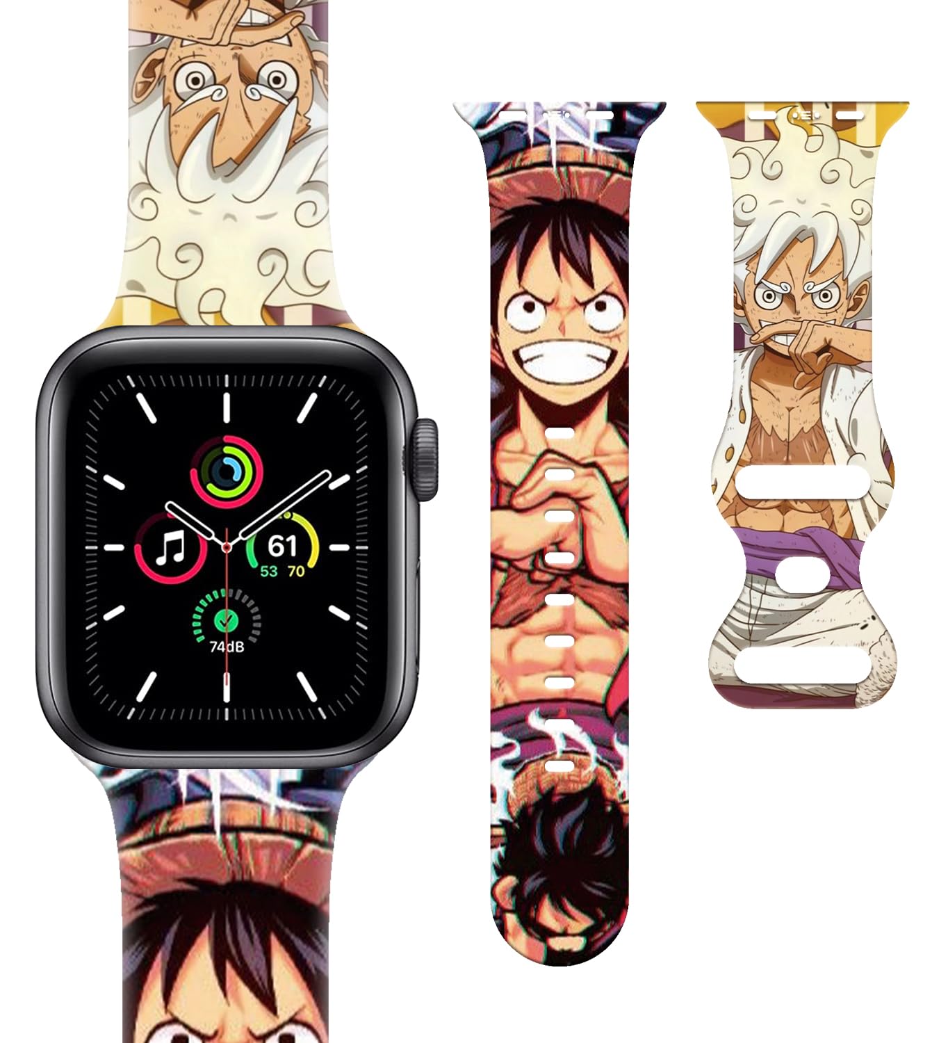 Anime Watch Band Compatible with Apple Watch Band 38mm 40mm 41mm Fashion Personality Soft Silicone Watch Bands Boys and Girls for iWatch Series 9 8 7 6 5 4 3 2 1 SE