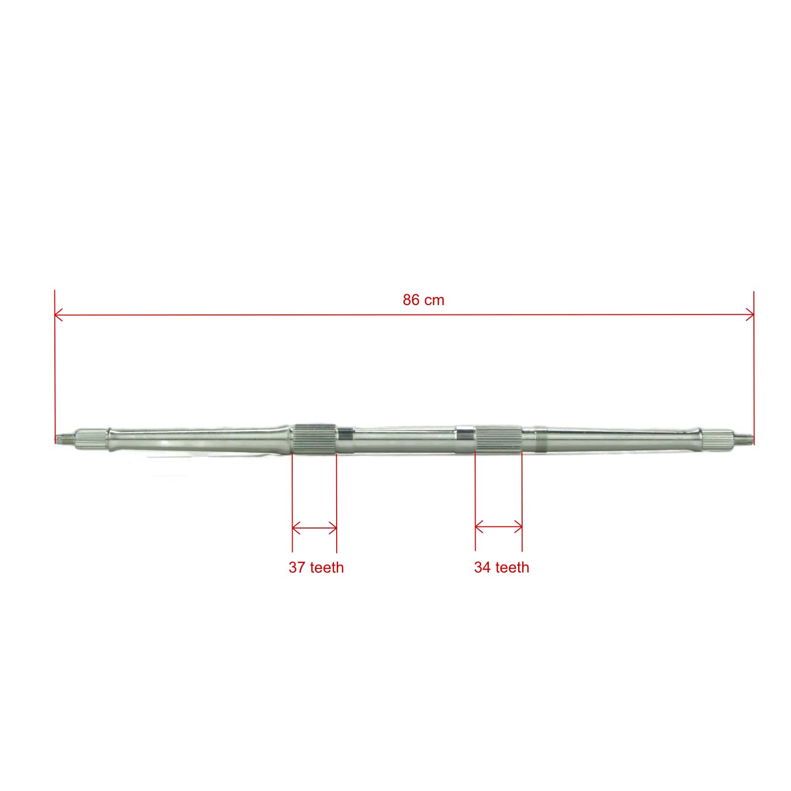 The ROP Shop | Rear Wheel Axle for 1988 Yamaha Fuel Injected Fourwheeler Warrior 350 YFM350XU