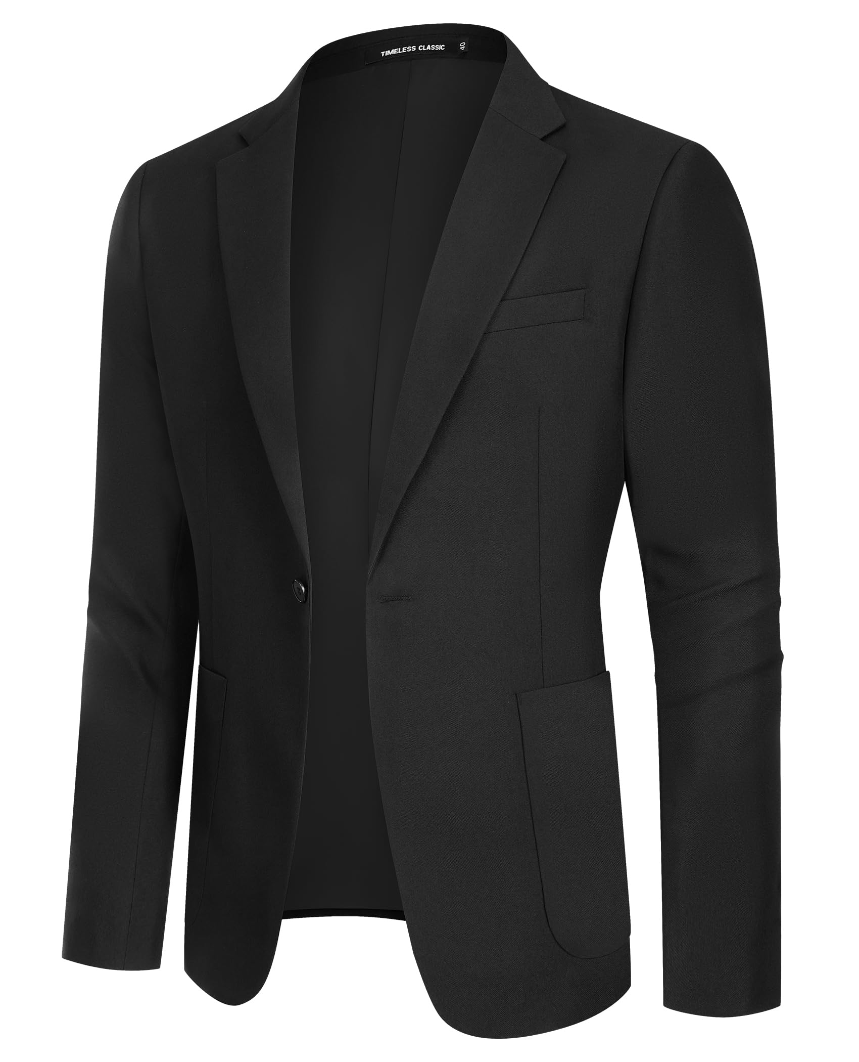 Lion Nardo Linen Blazer for Men Slim Fit Suit Jackets for Men Lightweight Blazer Jacket Men's Prom Suits Sports Coats Black
