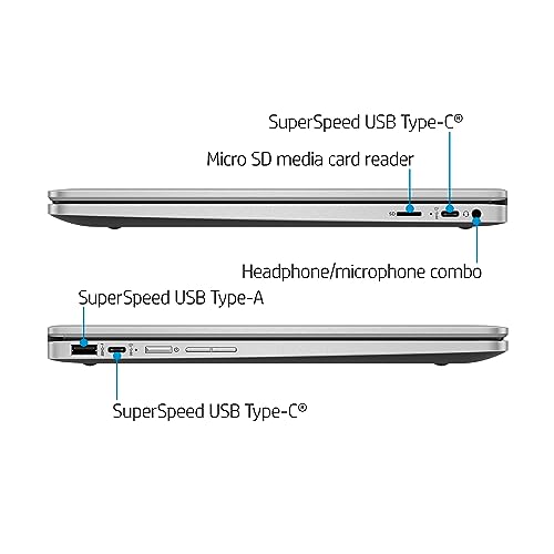 HP Chromebook X360 14b 14/inch HD 2-in-1 Touchscreen(Intel Celeron N4500,4GB RAM,128GB Storage(64GB eMMC + 64GB SD Card),Webcam)Home&Education Laptop,13.5-Hr Battery Life,IST SD Card,Chrome OS Silver