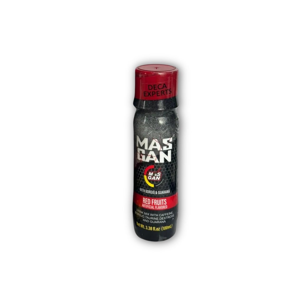 MasGan Energy Drink - Pack of 2. 1 of 500ml / 16.9oz & 1 of 100ml - 3.38 oz.