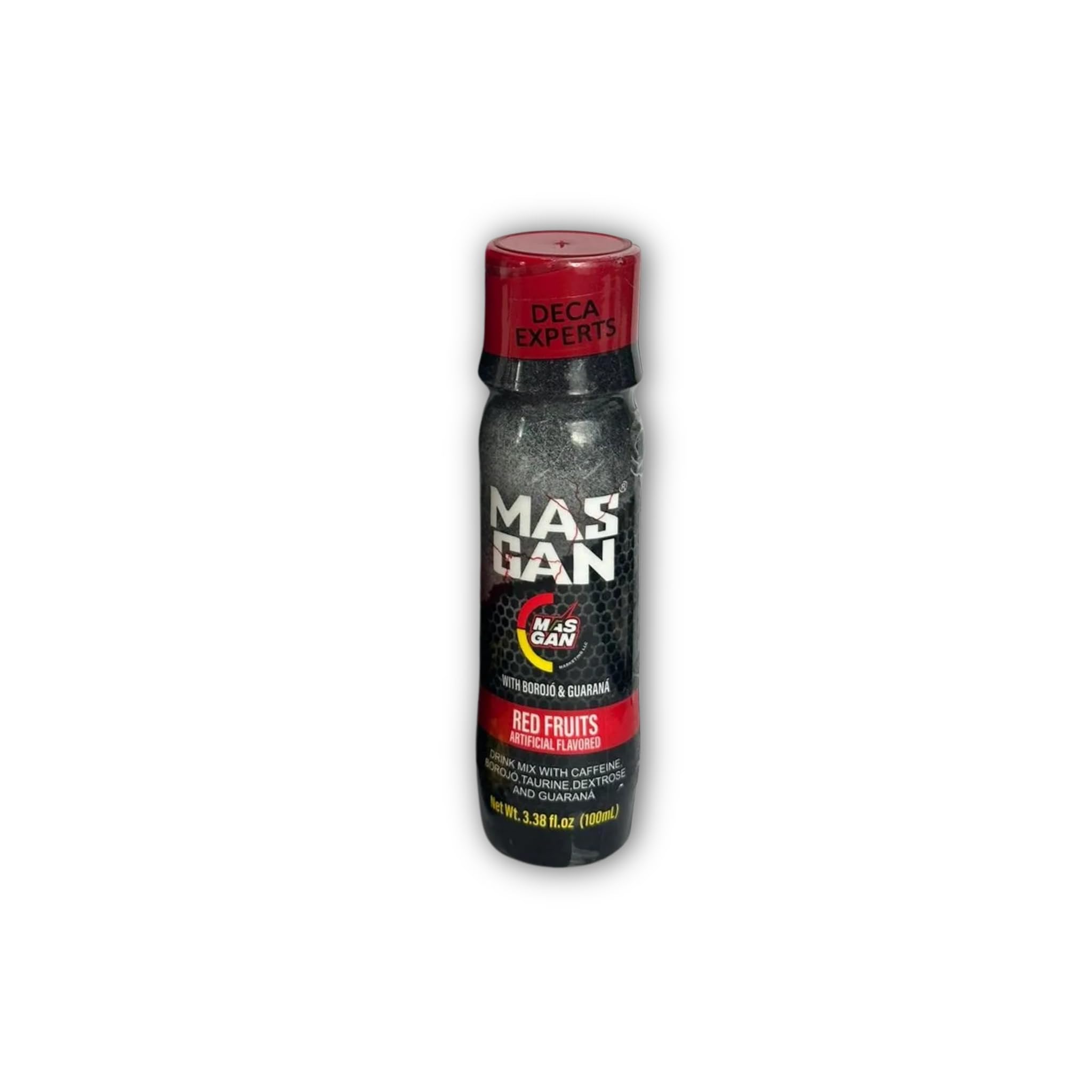 MasGan Energy Drink - Pack of 2. 1 of 500ml / 16.9oz & 1 of 100ml - 3.38 oz.