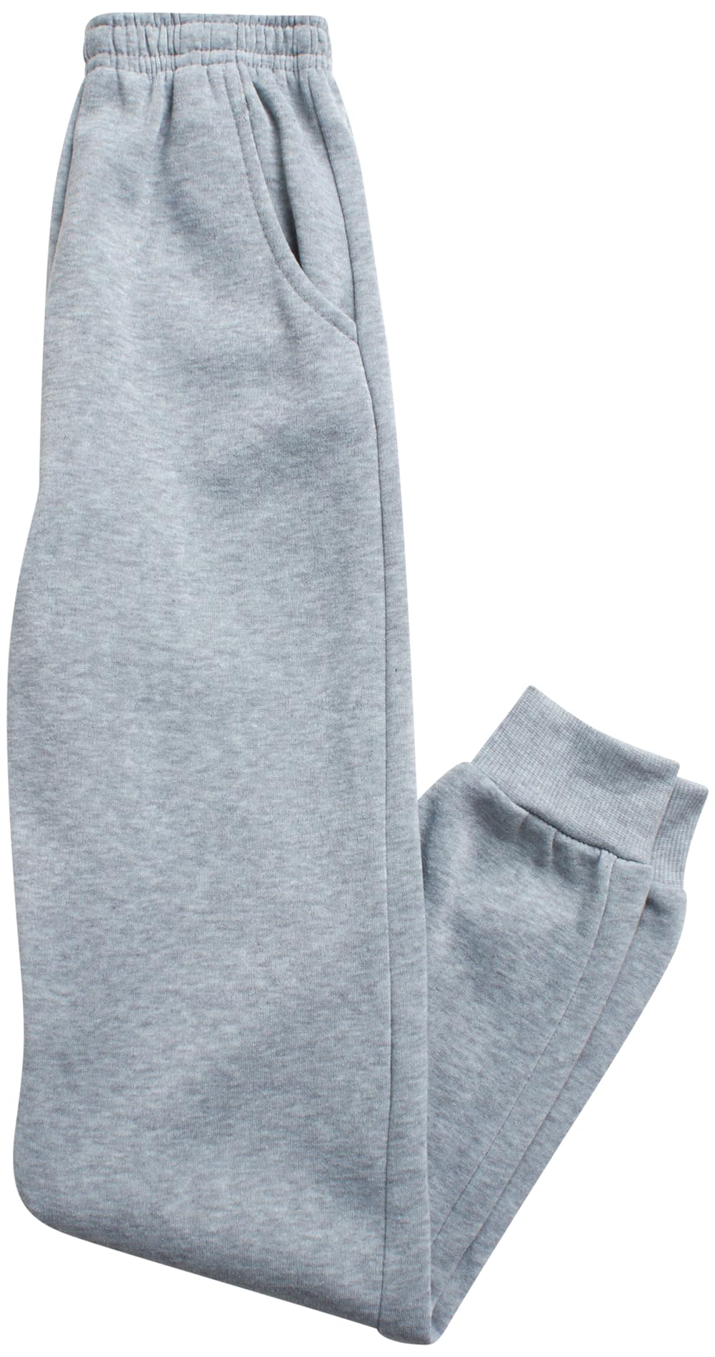 Coney Island Boys Active Tracksuit Set - 2 Piece Fleece Zip Up Hoodie Sweatshirt and Jogger Sweatpants for Boys (Sizes: 5-16), Size 8, Heather Grey