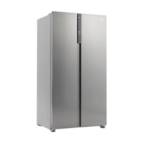 NUTRIFROST 21 cu.ft Large Capacity Side-by-Side Refrigerators Freezer Fridge - 2 Door Full Size Refrigerator for Kitchen Office Commercial LED Display Frost Free Freestanding