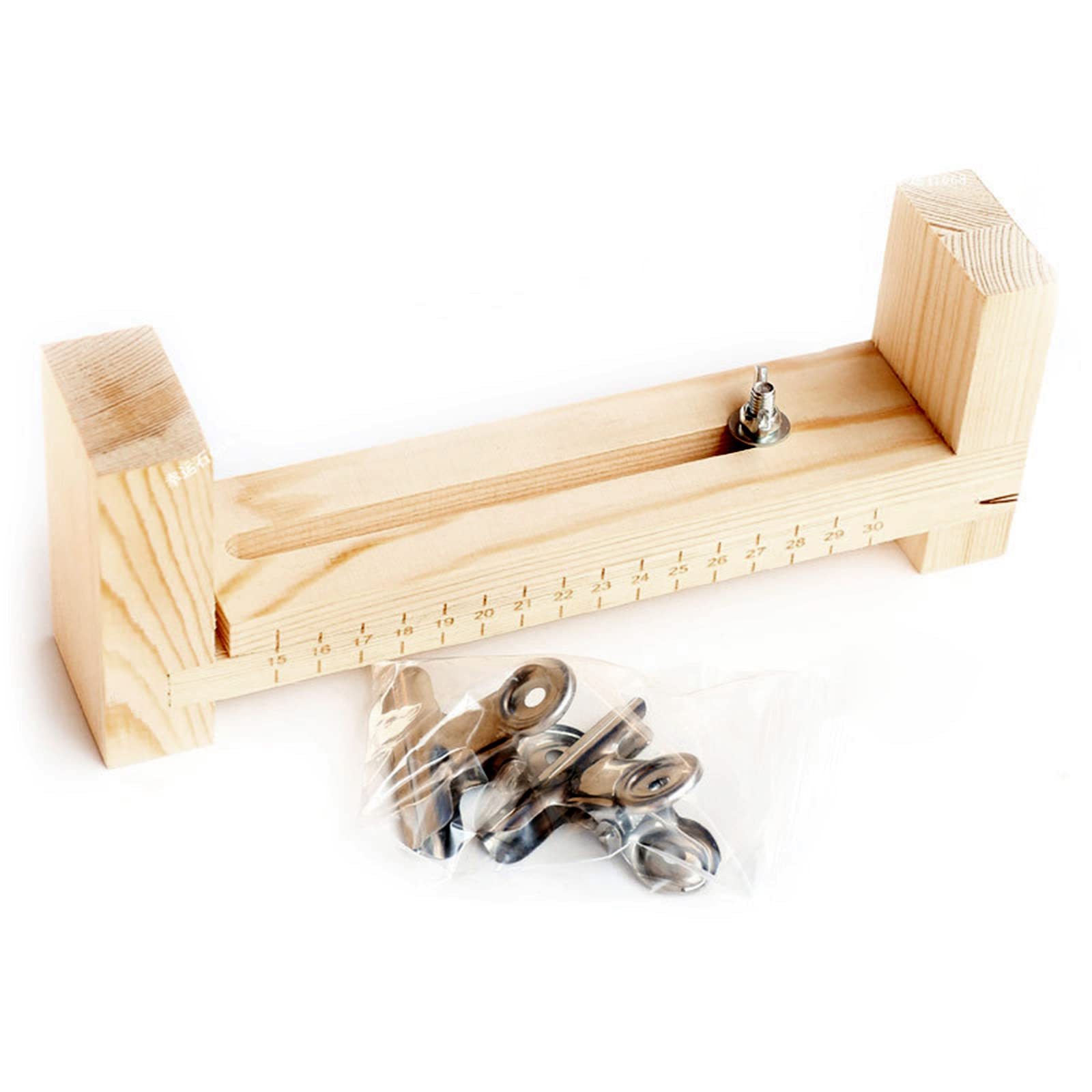 Ankexin 1 Set Durable Adjustable Paracord Jig Wooden Frame Bracelet Maker Braiding Accessories Weaving Tool Kit for Artcraft DIY