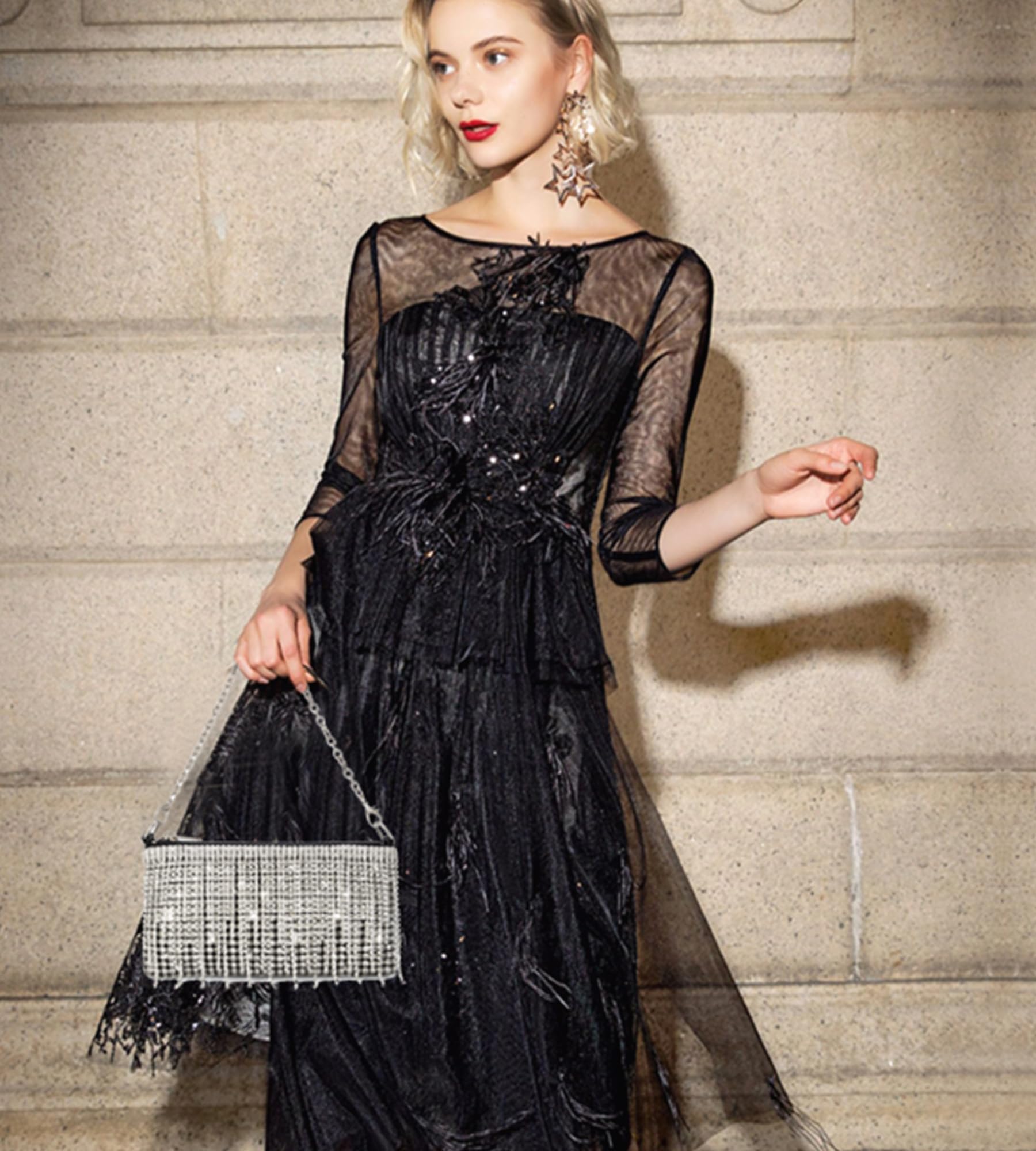 TUGONK Women's Glitter Crossbody Bags Rhinestone Clutch Purse with Tassel for Women Silver Crystal Bag