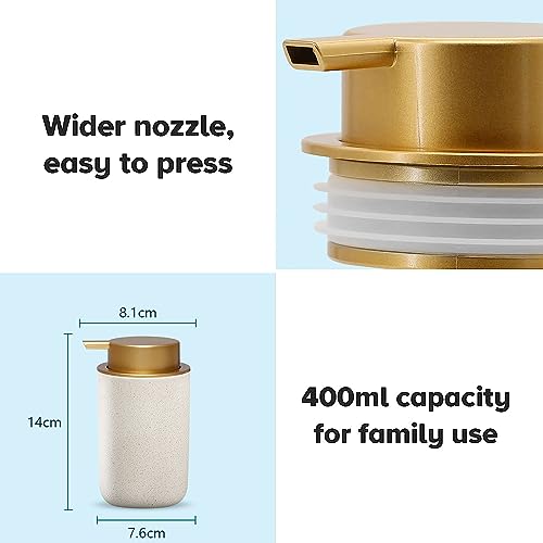 Rolilink Foaming Soap Dispenser, Ceramic Hand Soap Dispenser