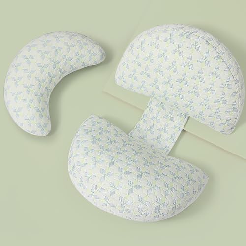 Pregnancy Pillow for Pregnant Women Soft Maternity Body Pillow Support for Back, Legs, Belly, HIPS,Maternity Pillow with Detachable and Adjustable Pillow Cover(Light Green)