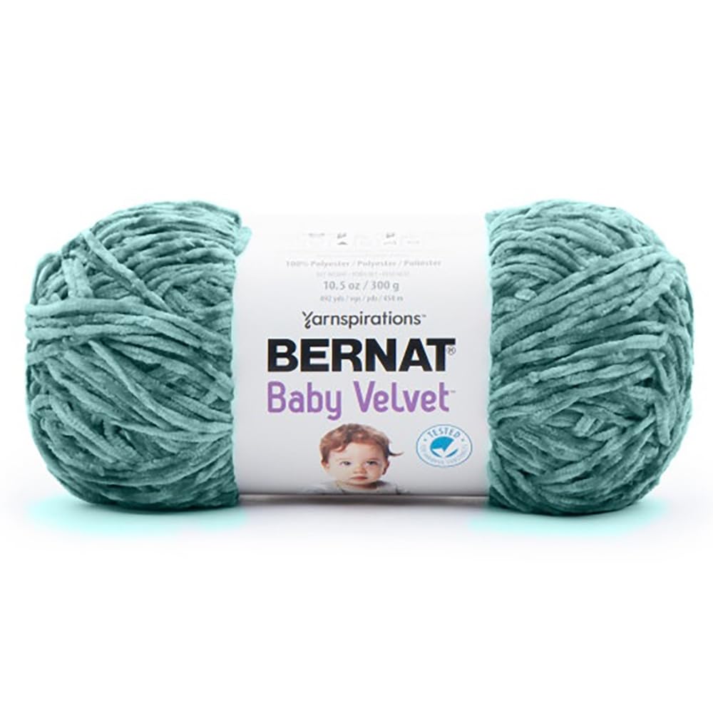 Bernat Baby Velvet Big Ball Yarn-Misty Jungle Green 164186-86026