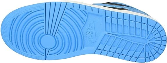 NIKE Men's Air Jordan 1 Low Sneaker, Black Black Blue University, 8.5
