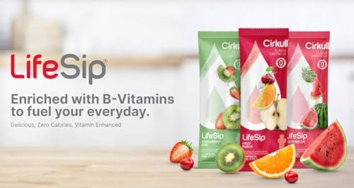 Flavors Cartriges LifeSip, GoSip and FitSip With Electrolytes and Vitamins, No Sugar, Hydrate & Energy, Mixed Flavors Cartridges, Drink Mix, 8-Pack