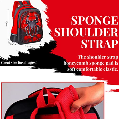 EDGELL HOUSE Childrenās Spiderman Backpack and Digital Bracelet Set for Kids Marvel Spidey Backpack with LED Spider-man Bracelet Spiderman cloth School Backpack School bag for boys and girls