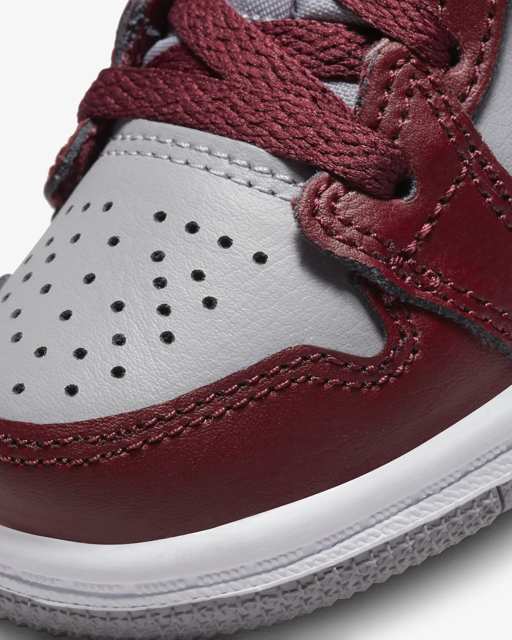 Jordan Toddler Air Jordan 1 Mid Retro Basketball Shoes Cherrywood Red Cement Grey White Sneakers (us_Footwear_Size_System, Toddler, Numeric, Medium, Numeric_10)