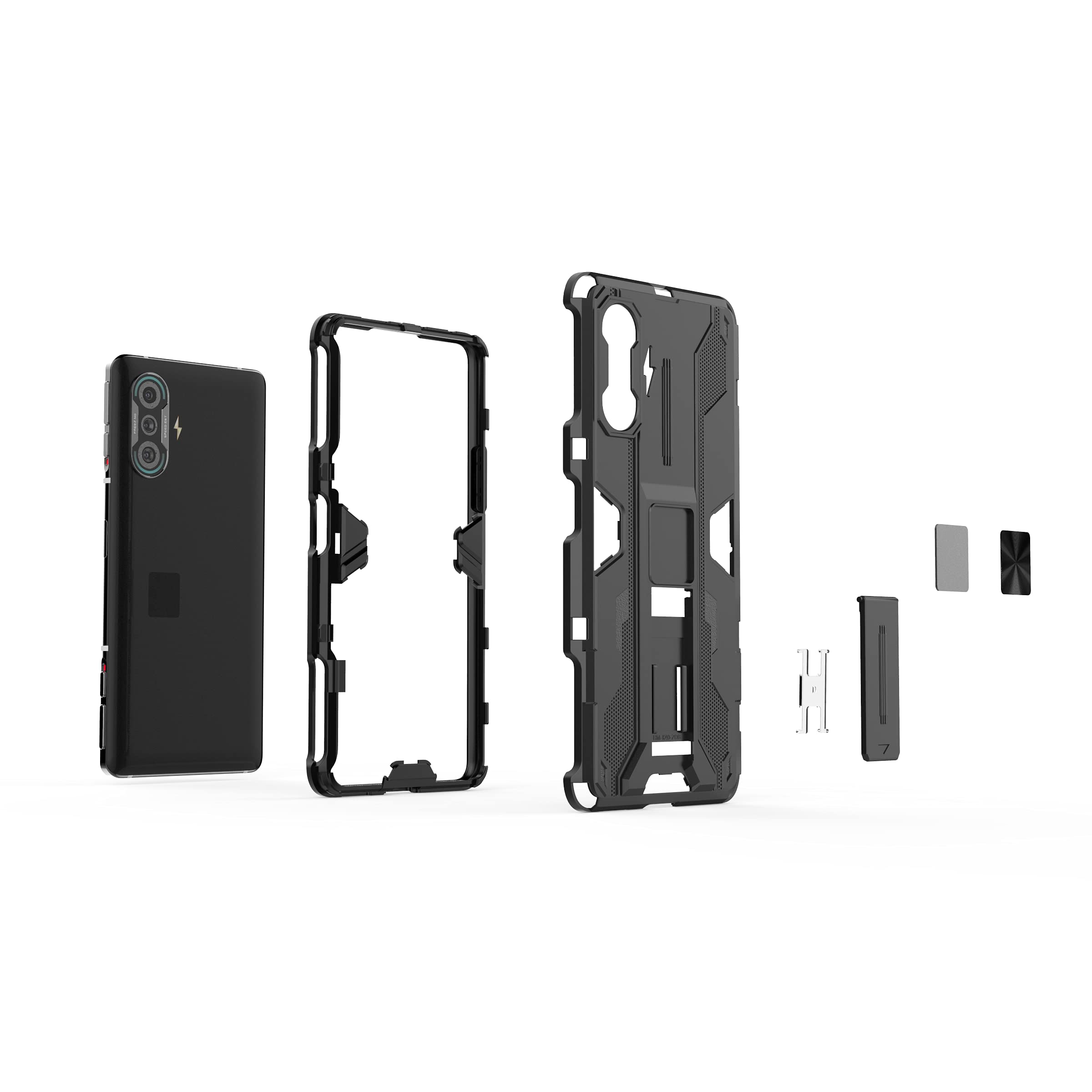 Redmi K40 Gaming 5G 2 in 1 Protective Cover - Shockproof Case - Blue