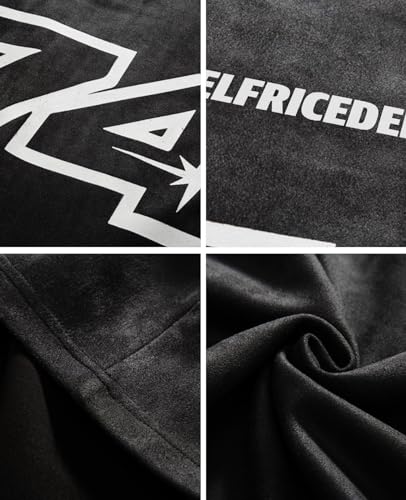 Aelfric Eden Mens Oversized Sweatshirt Crewneck Vintage Graphic Pullover Shirts Long Sleeve Streetwear Tops Grey