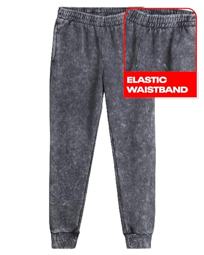 Reebok Boys' Sweatsuit Set - 2 Piece Fleece Hoodie Sweatshirt and Jogger Sweatpants (4-12), Size 8, Premium Black