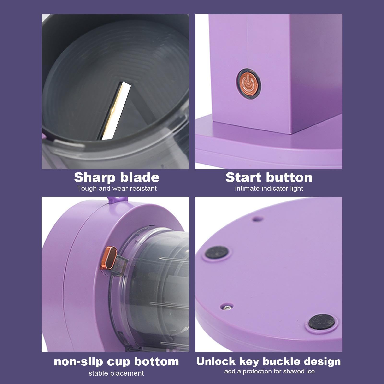 Electric Shaved Ice Machines, Crush Ice Maker, Shaved Ice Maker, Snow Cone Machine For Party, Smoothie Machine For Home And Commercial Use With 2 Ice Cube Trays Easy To DIY Snow Cone Syrup At Home