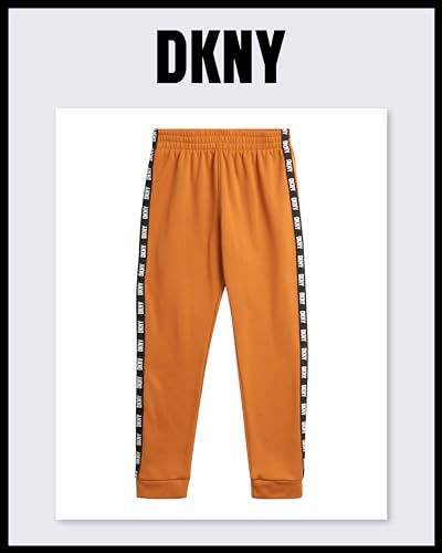 DKNY Boys' Sweatsuit Set - 2 Piece Fleece Sweatshirt and Jogger Sweatpants (Size: 4-12), Size 5, Meerkat