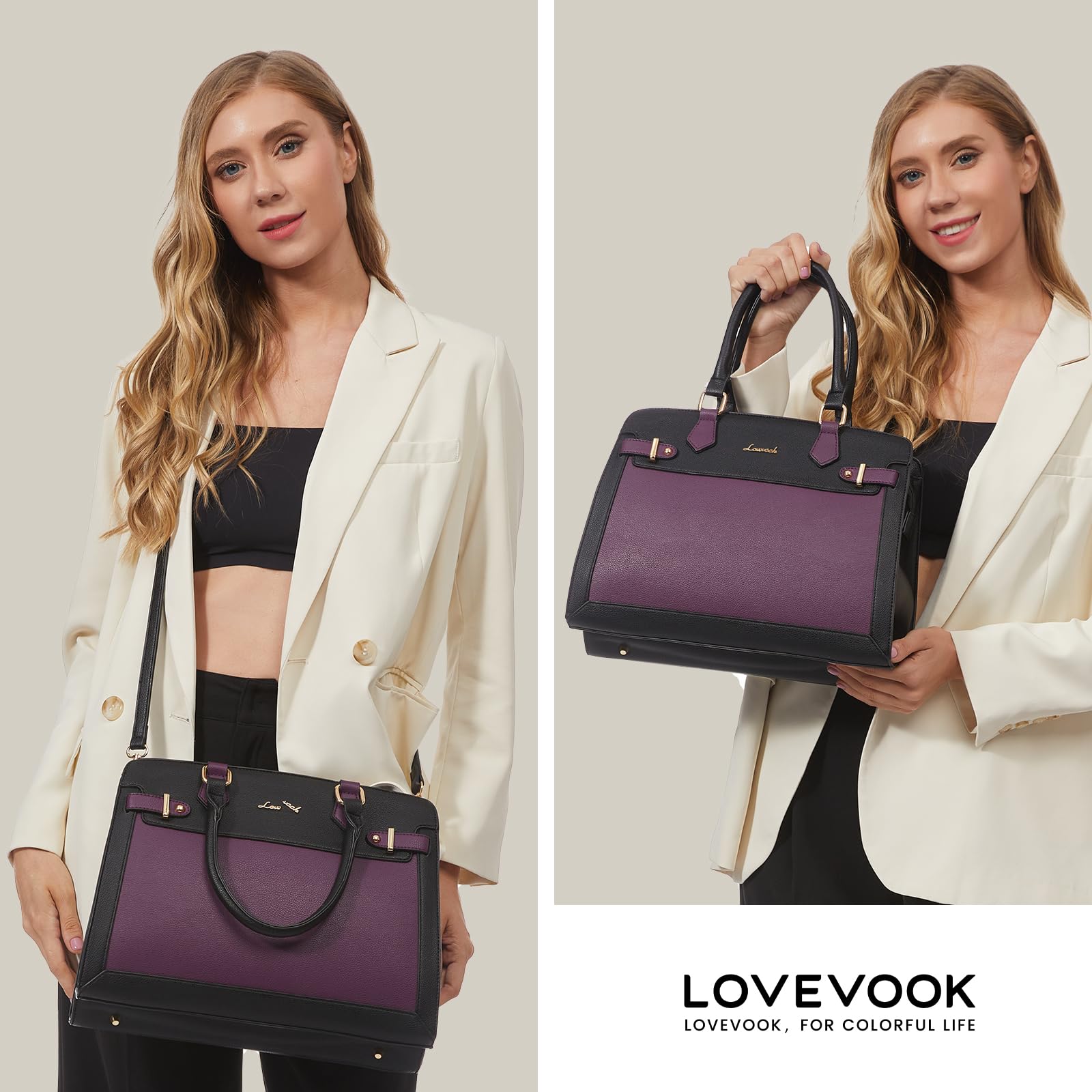 LOVEVOOK Purses for Women, Handbags for Women Tote Shoulder Bag Satchel and PU Leather Top Handle for ladies