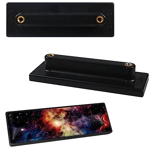4 Pack 3.6In Double Holes Handles Pulls, Galaxy Planet Print Decorative Kitchen Cabinet Dresser Drawer Closet Cupboard Door Handles Pulls for Home Bedroom Bathroom