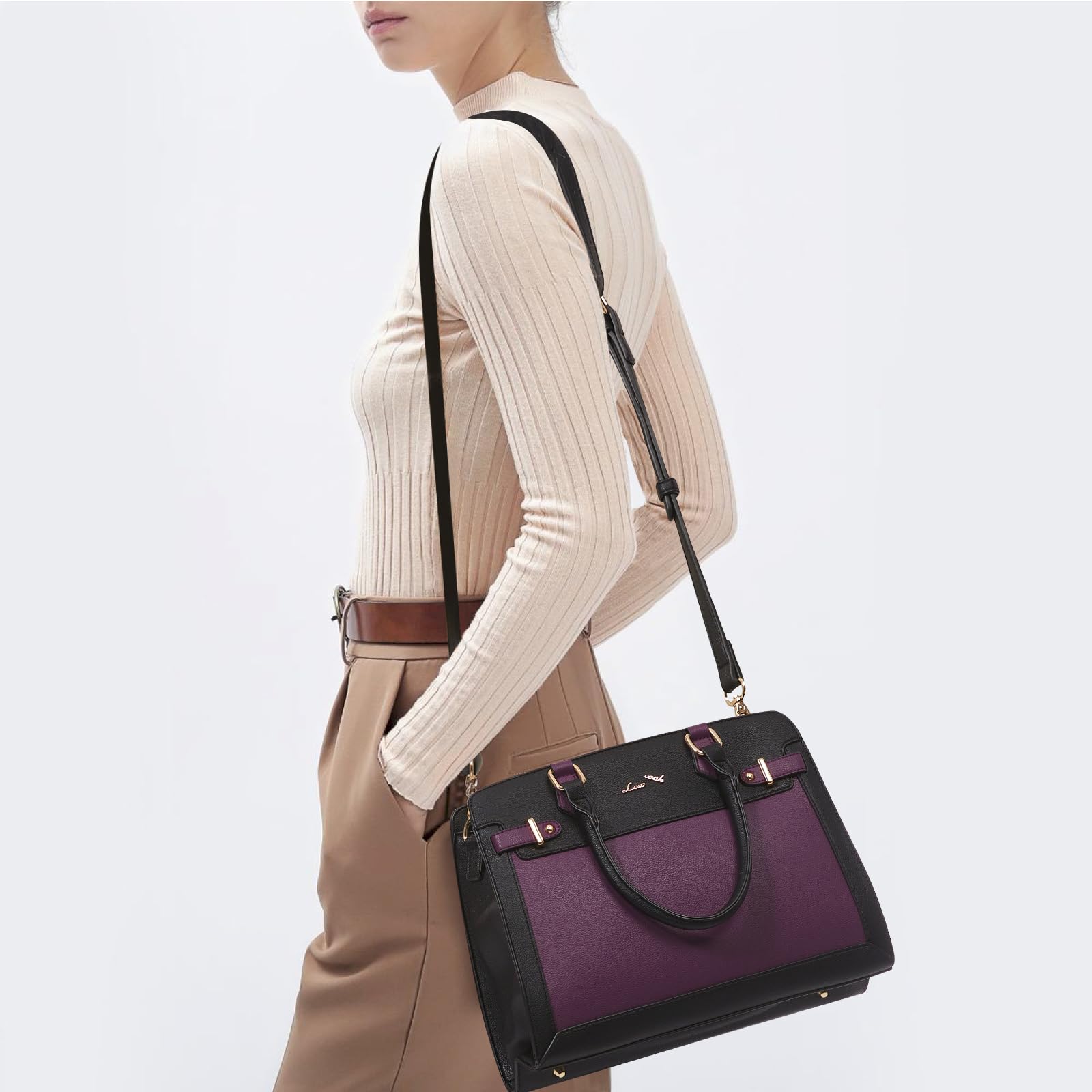 LOVEVOOK Purses for Women, Handbags for Women Tote Shoulder Bag Satchel and PU Leather Top Handle for ladies