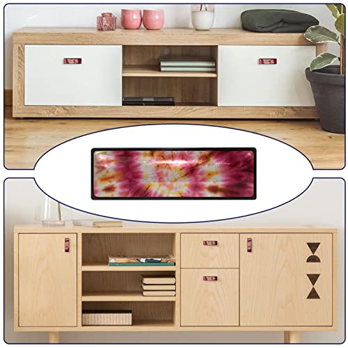 4 Pack 3.6In Double Holes Handles Pulls, Tie-dye Printing Decorative Kitchen Cabinet Dresser Drawer Closet Cupboard Door Handles Pulls for Home Bedroom Bathroom