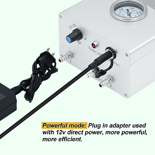 NAOEDEAH Electric Goat Milking Machine for Goat Milker 15L Pulsating Automatic Portable Goats Milking Machine Electric Plug-in Adjustable Powerful Pulsation Vacuum Milker Machine (15L for Goat)