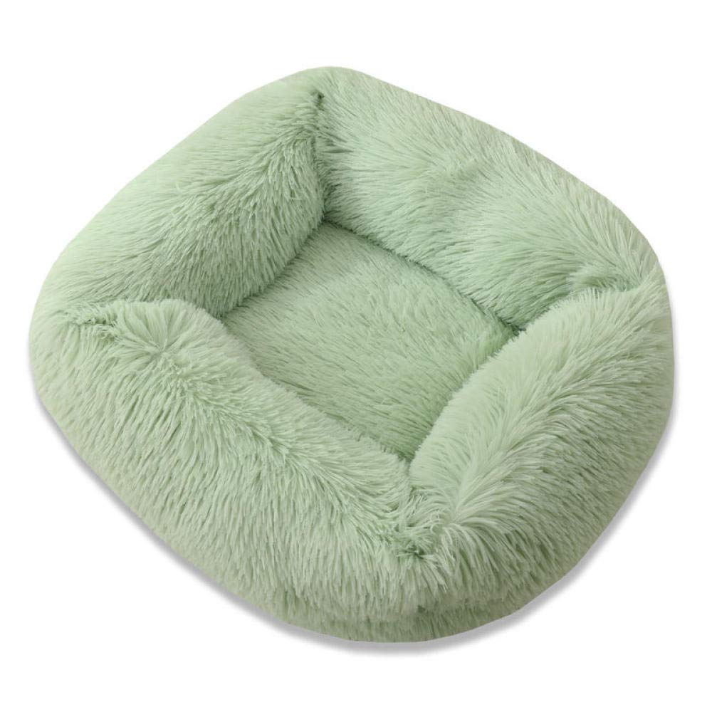Bed Fruity Green Plush Square Beds for Small Medium Large Dogs Super Soft Winter Warm Sleeping Mats for Cats 1Pcs Xs