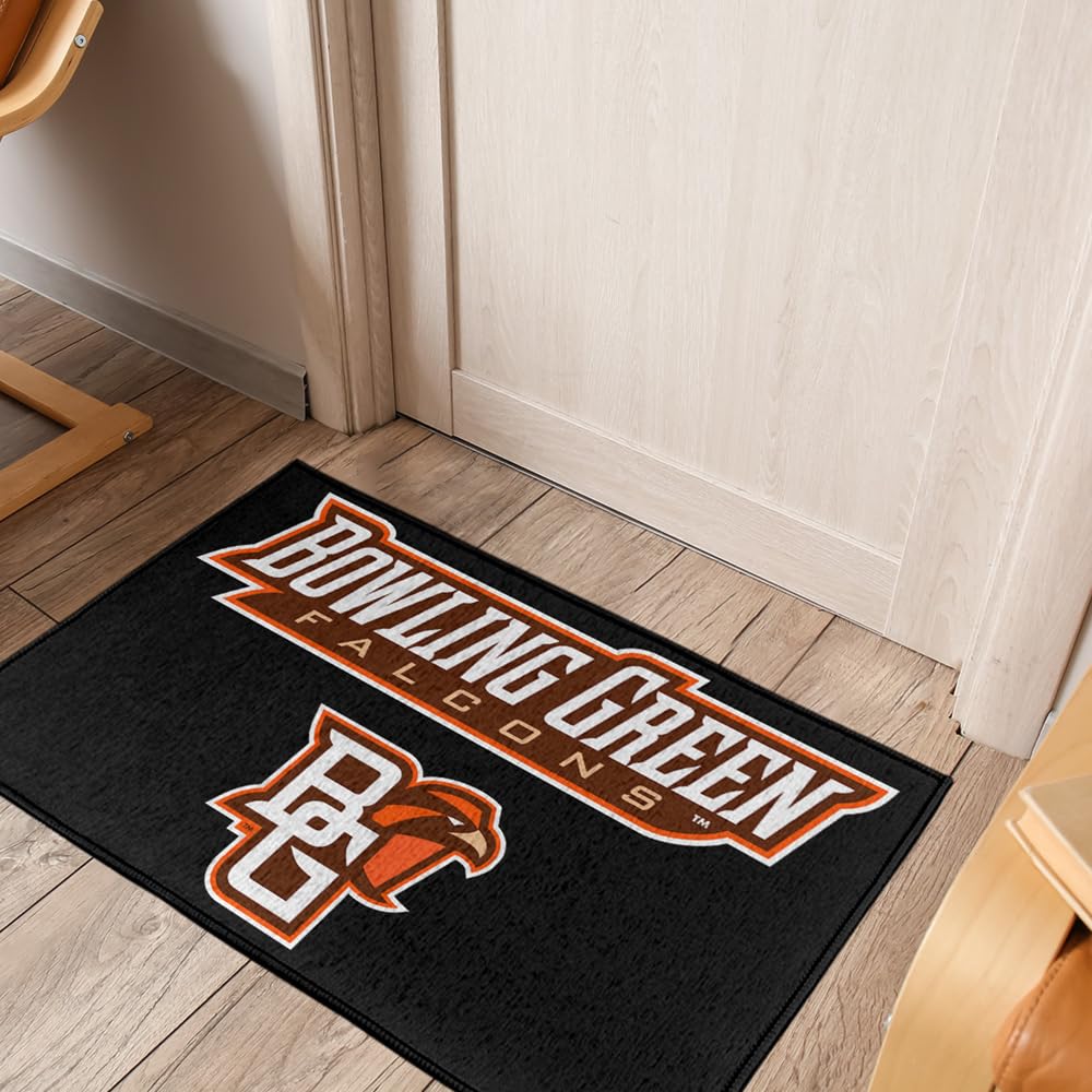 Campus Lab Bowling Green State University Anti-Slip Indoor Doormat, 20β x 31.5β Primary Mark, Floor Mat for Inside Entry Way/Back Door Garage Mudroom Home and Office, Low Profile