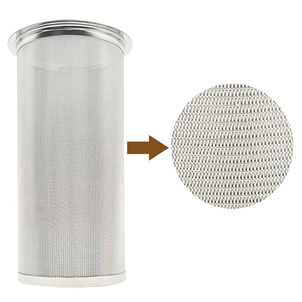 Cold Brew Coffee Filter For 1Quart/32OZ Wide Mouth Mason Jar 304 Stainless Steel 100 Micron Mesh Filter For Cold Brew Coffee Maker