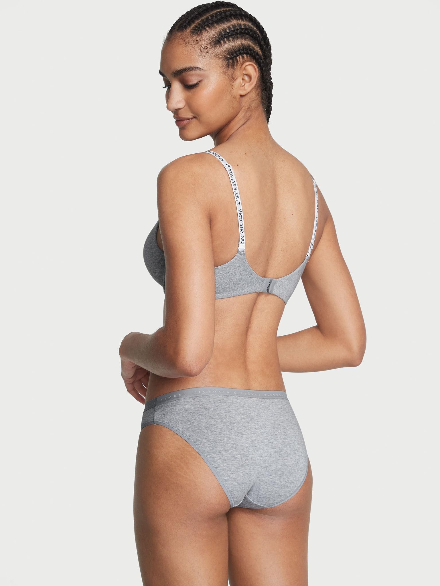Victoria's Secret Women's Cotton Bikini Underwear, Moderate Coverage Panties for Women, Multi Pack, New Neutrals Mix (M)