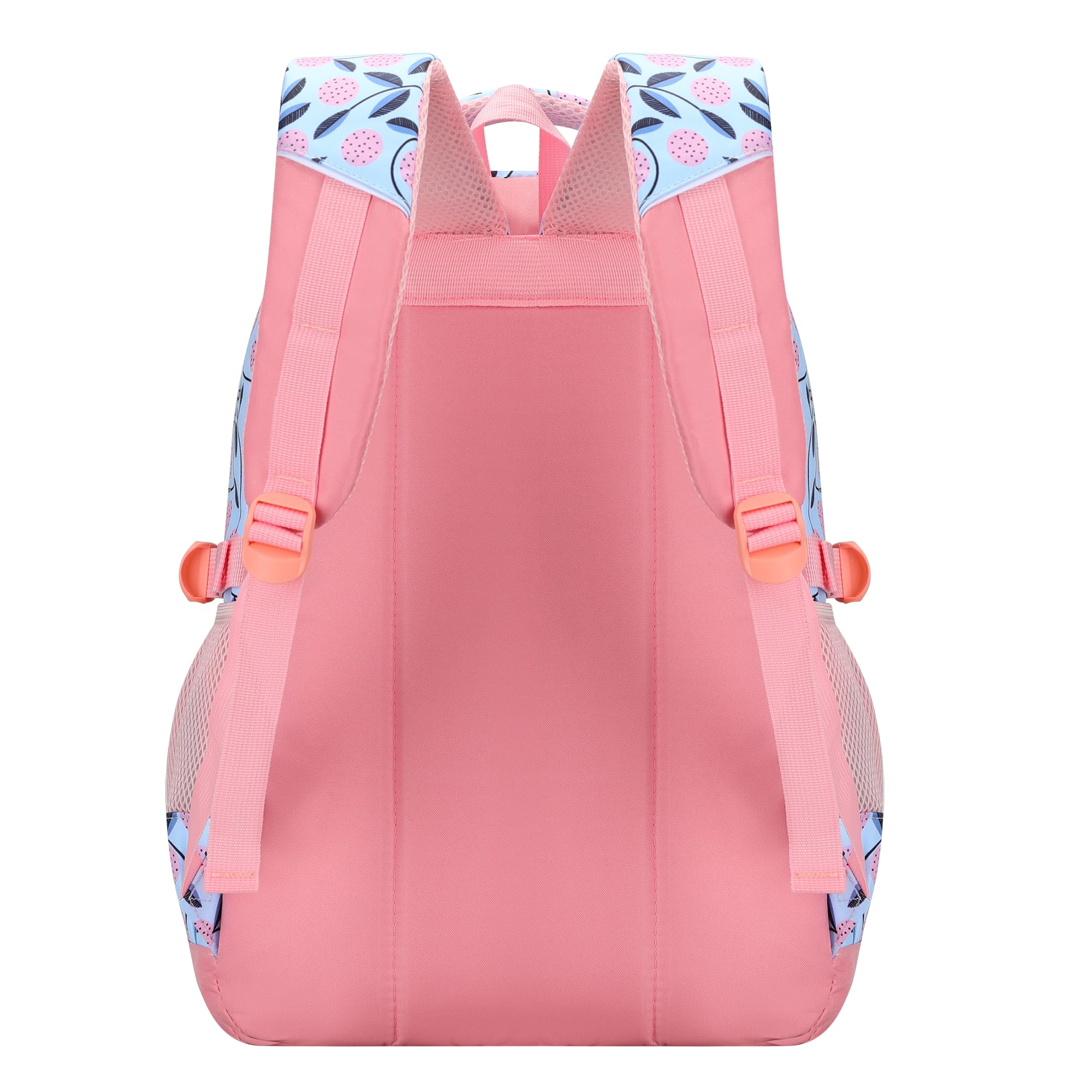 MYGOO Girls Backpack - 17" Tall Colorful School Bag, Archibald Collection, 24L Capacity, Berry Pink