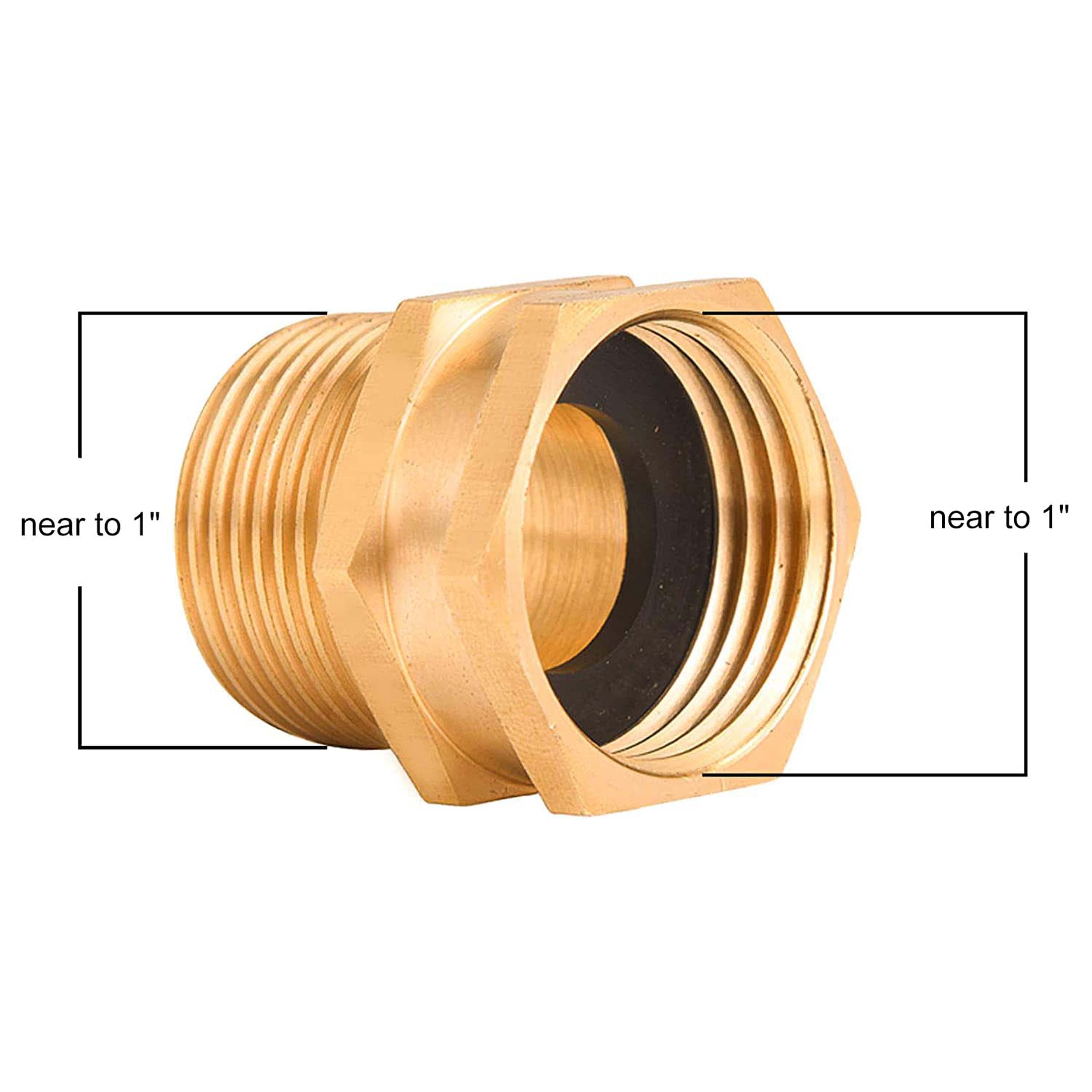 M MINGLE Garden Hose Adapter with Extra 8 Washers, Garden Hose Quick Connect Fittings