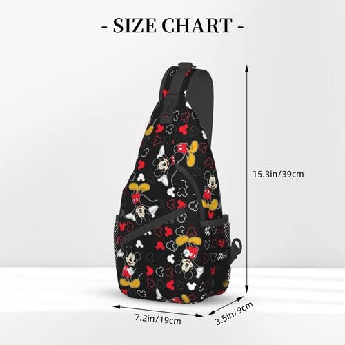 mi#c-k-e-y mouse Sling Bag,Crossbody Backpack Shoulder Bag,Lightweight One Sling Bags Backpacks For Men Women Chest Crossbody
