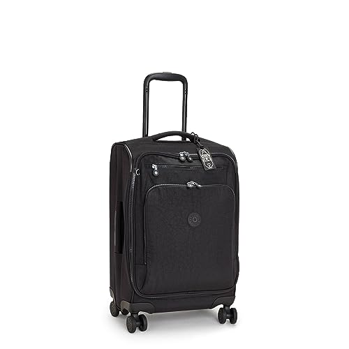 Kipling New Youri Spin Small 4 Wheeled Rolling Luggage Black Noir