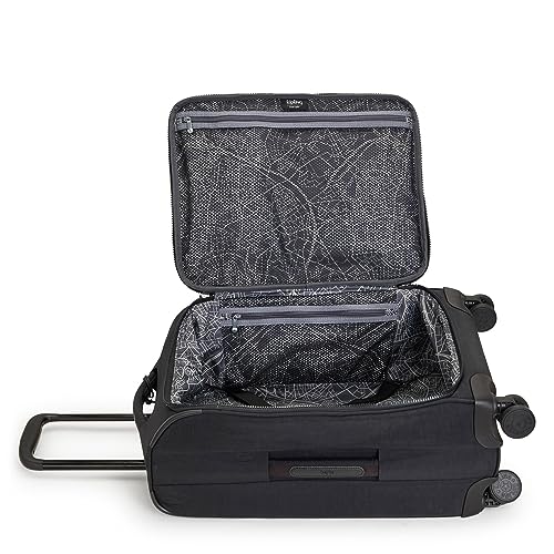 Kipling New Youri Spin Small 4 Wheeled Rolling Luggage Black Noir
