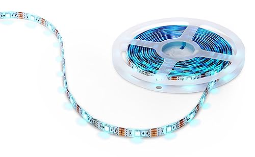 PowerA Lumectra 18FT RGB LED Light Strip with Control Remote, Music Sync Color Changing Light Strip