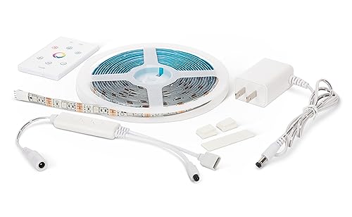 PowerA Lumectra 18FT RGB LED Light Strip with Control Remote, Music Sync Color Changing Light Strip